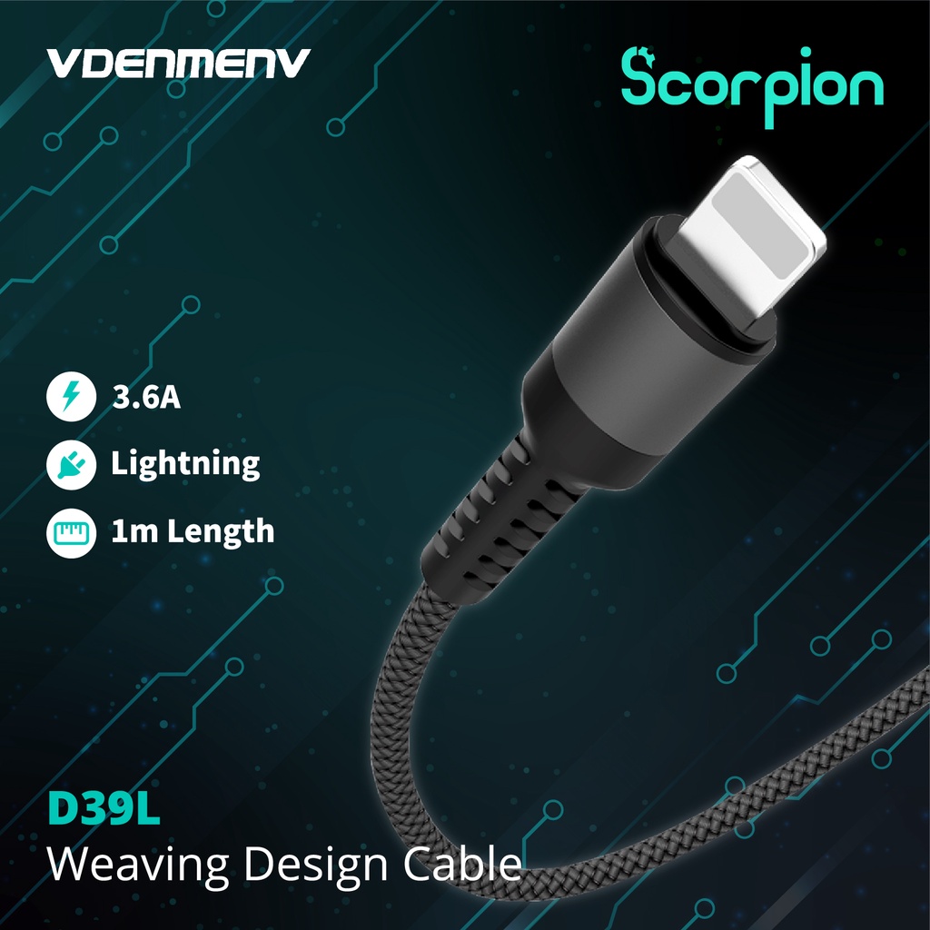 Vdenmenv D39 Weaving Design Cable | Shopee Malaysia