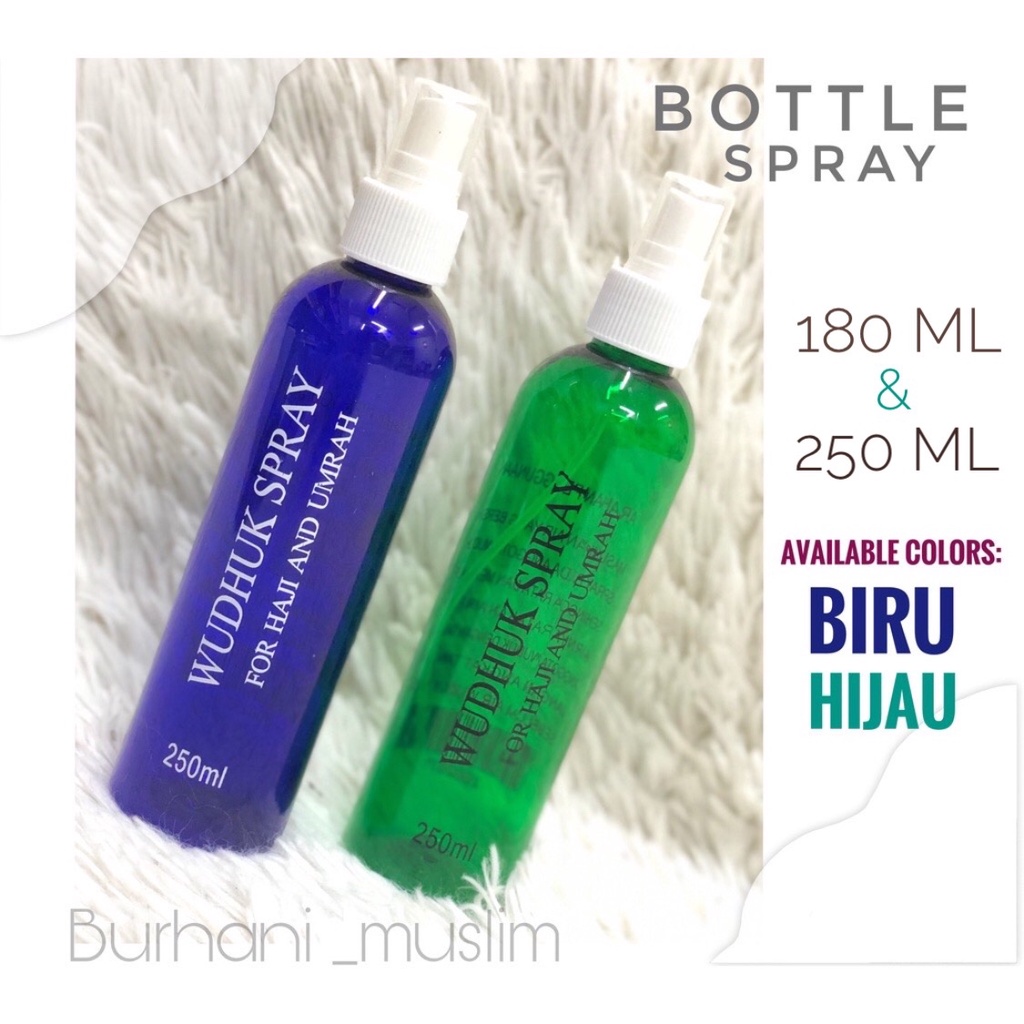 Botol Spray 180ml/250ml Wuduk Wudhu' Wudhuk Travel Haji Umrah Mist ...