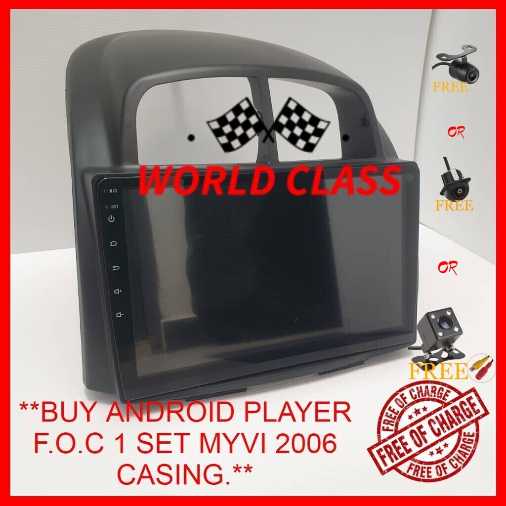 PERODUA MYVI 2005-2011 ANDROID PLAYER 10 INCH 2.5D FULL HD SCREEN WITH ...