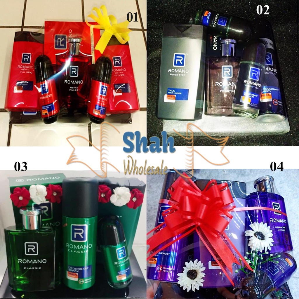 Perfume Romano Original Gift Hamper 5IN1 Classic /Prestige /Urban ...