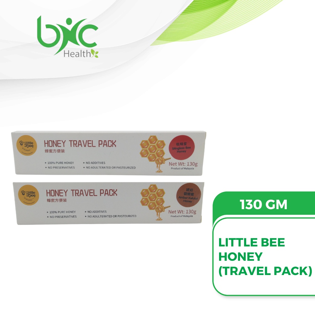 Little Bee Stingless Bee/ Amber Kelulut Honey Travel Pack 130g/box ...