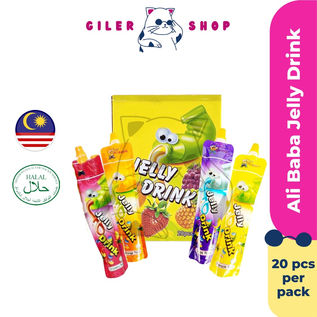 Jelly Drink Fruit Flavoured Ali Baba Jeli Drink 20pcs | Shopee Malaysia