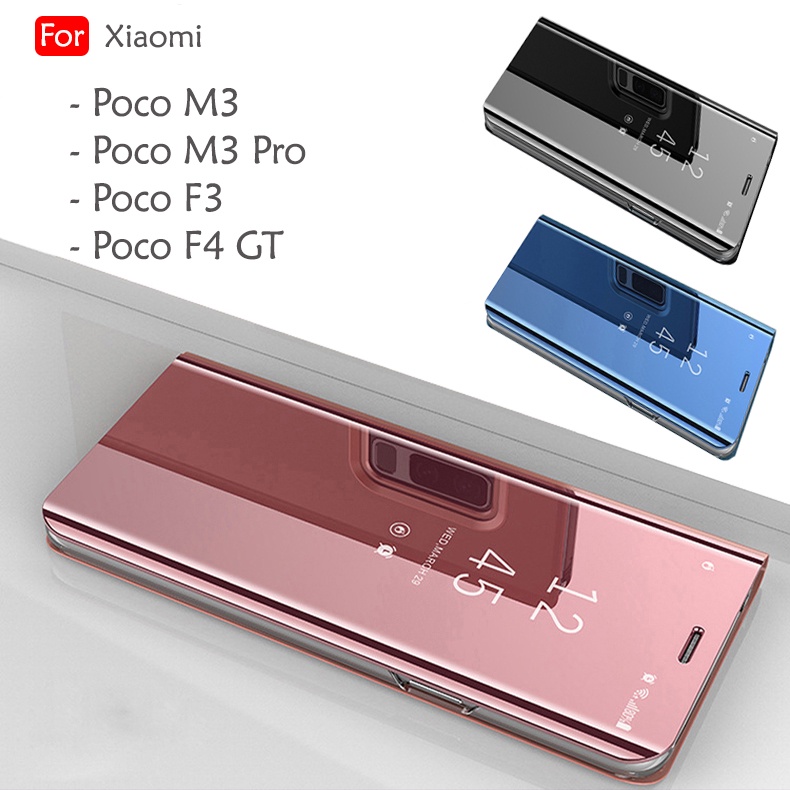 Xiaomi Poco F3 Poco F4 GT Poco M3 M3 Pro Delight Mirror Flip Case Cover ...