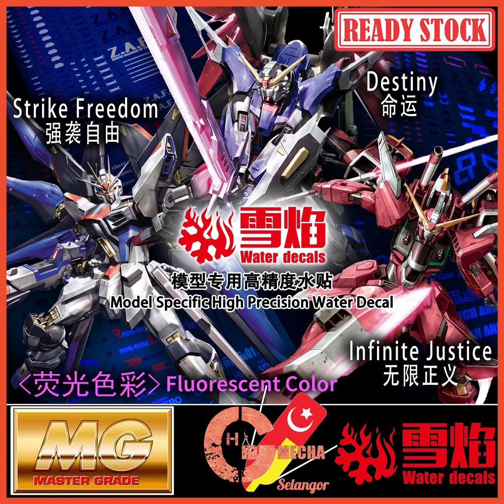 [Snow Flame] MG Strike Freedom ZGMF X20A Infinite Justice X19A Destiny ...