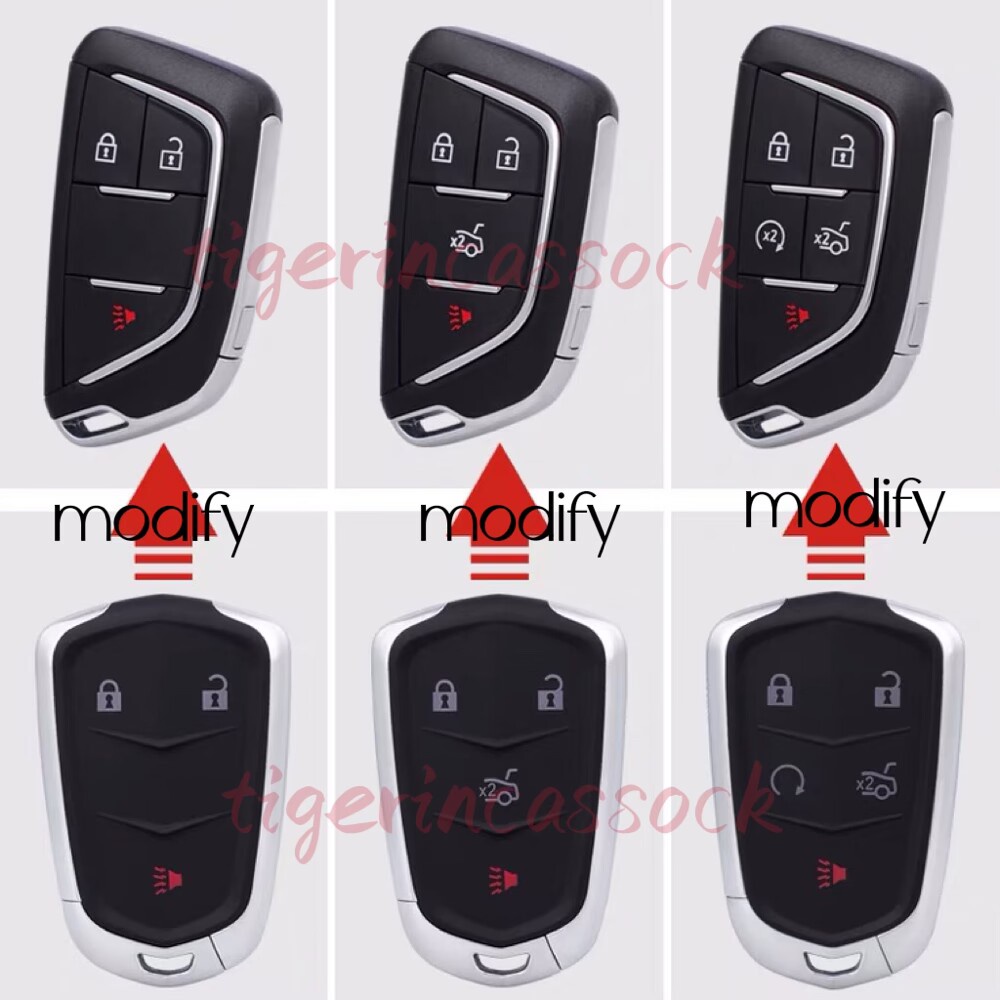 wonderful Cadillac 3/4/5 buttons smart key casing to modify Cadillac ...