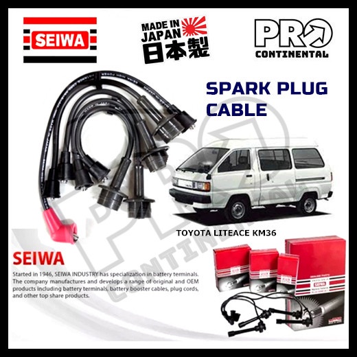 GENUINE SEIWA JAPAN TOYOTA LITEACE KM36 VAN SPARK PLUG CABLE WIRE SET ...