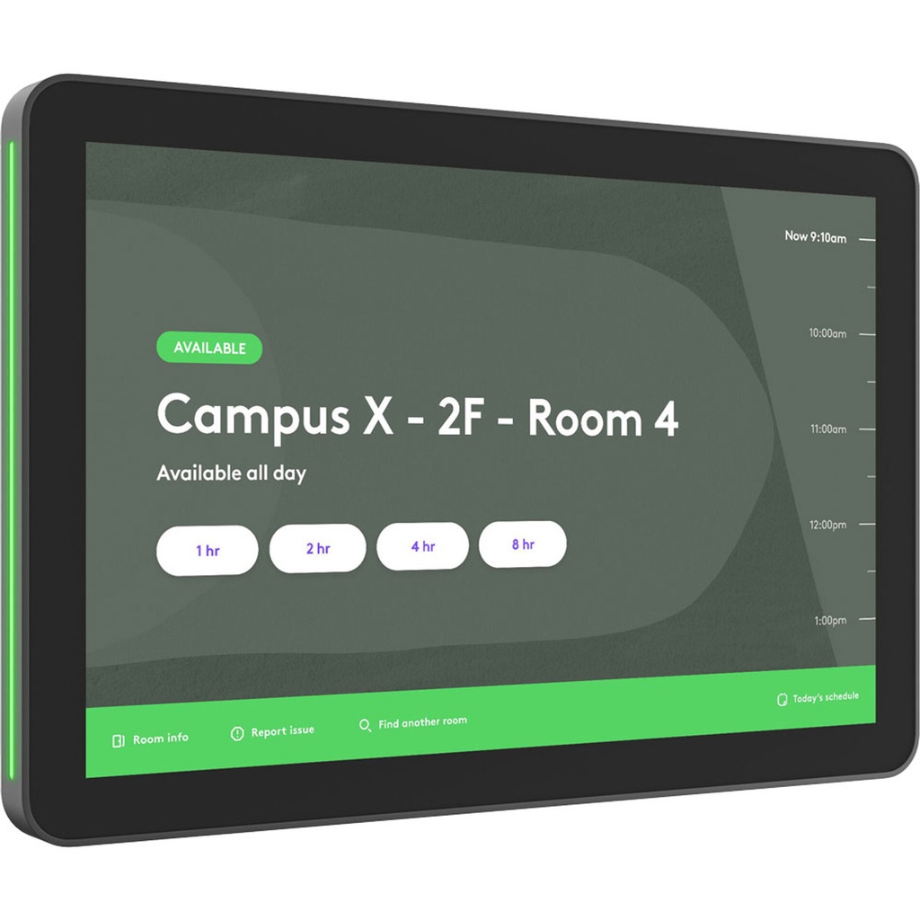 LOGITECH TAP Scheduler Graphite OffWhite Meeting Room Booking System ...
