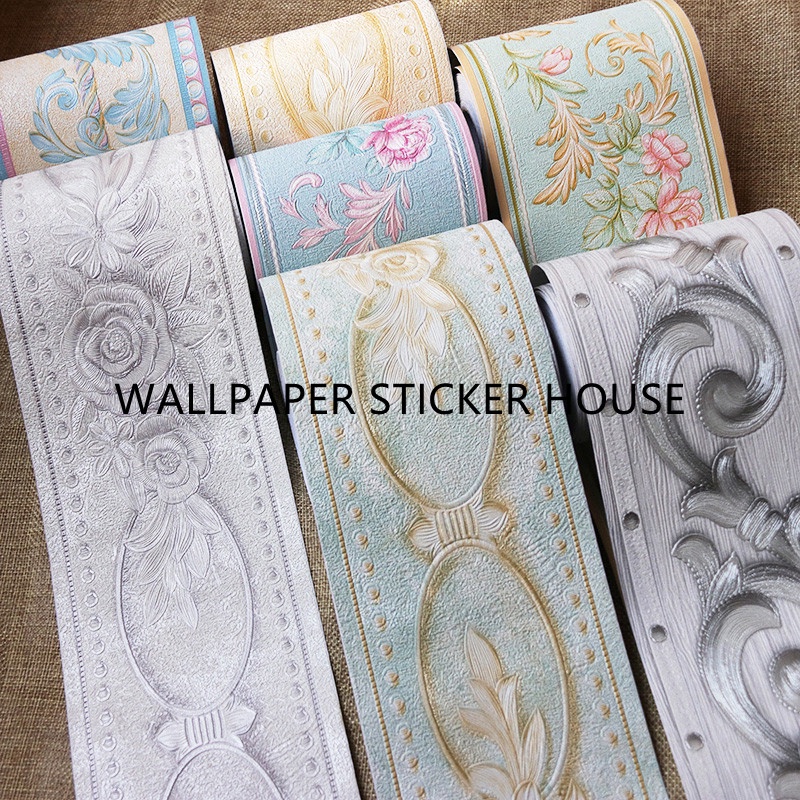10.5CM x 5M Wall Border Sticker Self Adhesive 3D Wallpaper Border Wall ...