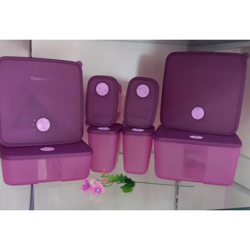 Tupperware 8pcs FREEZERMATE Large with Dial Fridge Frozen Cool Storage ...