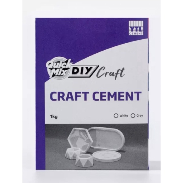 QuickMix DIY Craft Cement (white / Grey)-1kg | Shopee Malaysia
