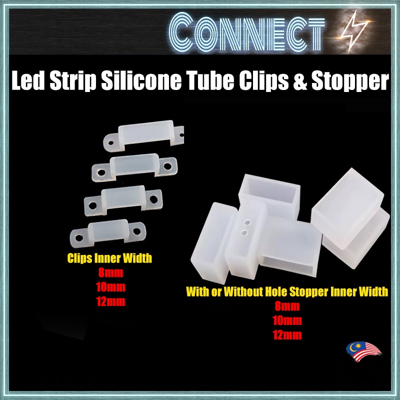 Led Strip Silicone Tube Clips Stopper | Shopee Malaysia