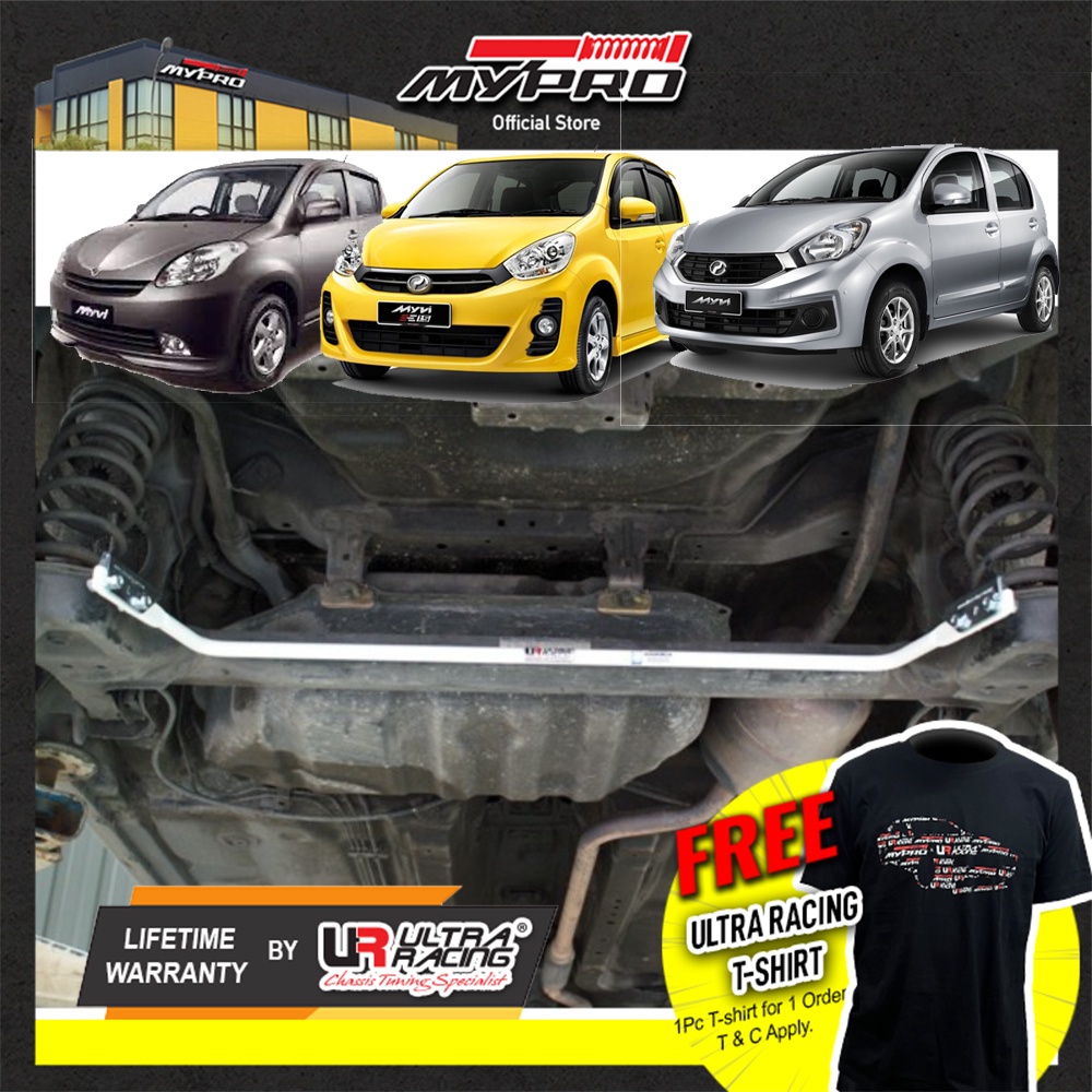 Perodua myvi 2005-216 Ultra Racing 100% Original 2-Point Room Bar Rear ...