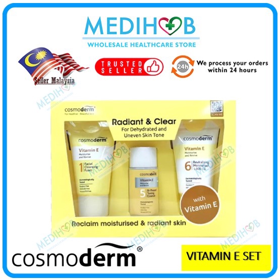 COSMODERM Vitamin E Mini Set (Scar-Free) (EXP09/2025) | Shopee Malaysia
