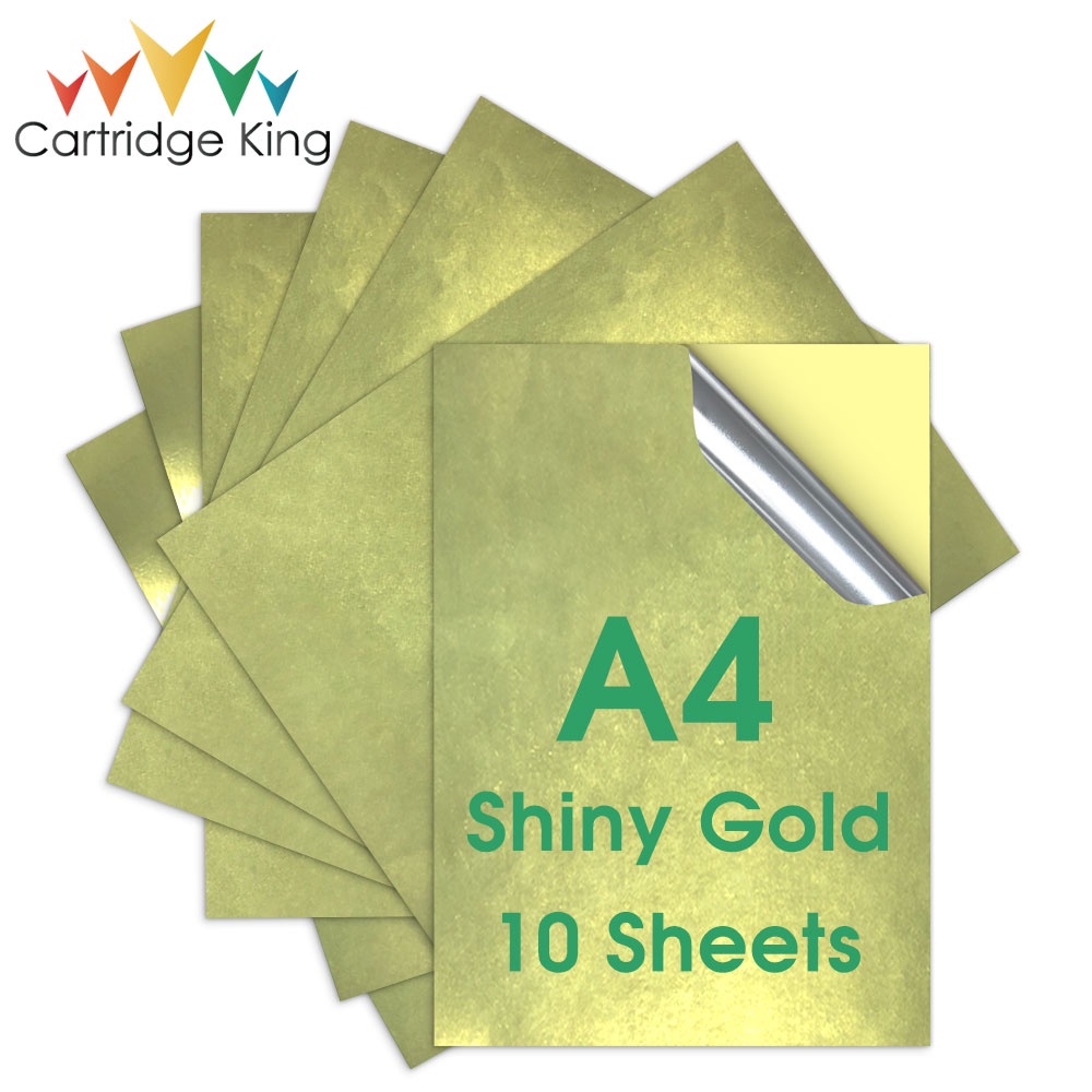 PVC Vinyl Sticker Paper Sheet A4 Size 210mm x 297mm - 10 Sheets, InkJet ...