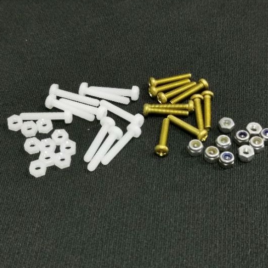M3 Copper & Nylon Screw with Nut for RC EP or GP Boats Rudder | Shopee ...