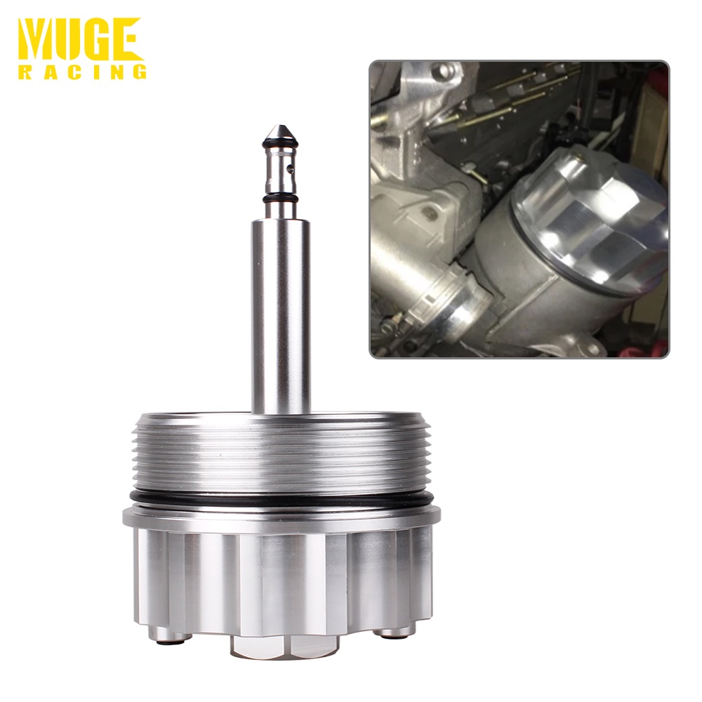 Oil Filter cover Aluminum Alloy Adapter Cover Cap for Oil Filter ...