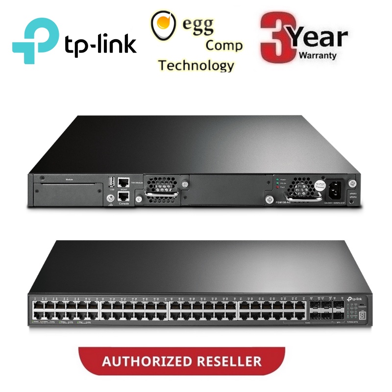 TP-LINK T3700G-52TQ JetStream 52-Port Gigabit Stackable L3 Managed ...