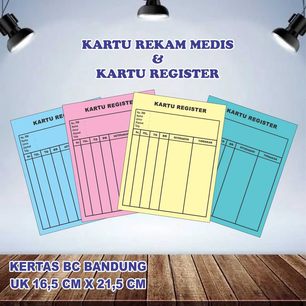 Medical Record Card, REGISTER Card & Business Card (Order 1000 lbr ...