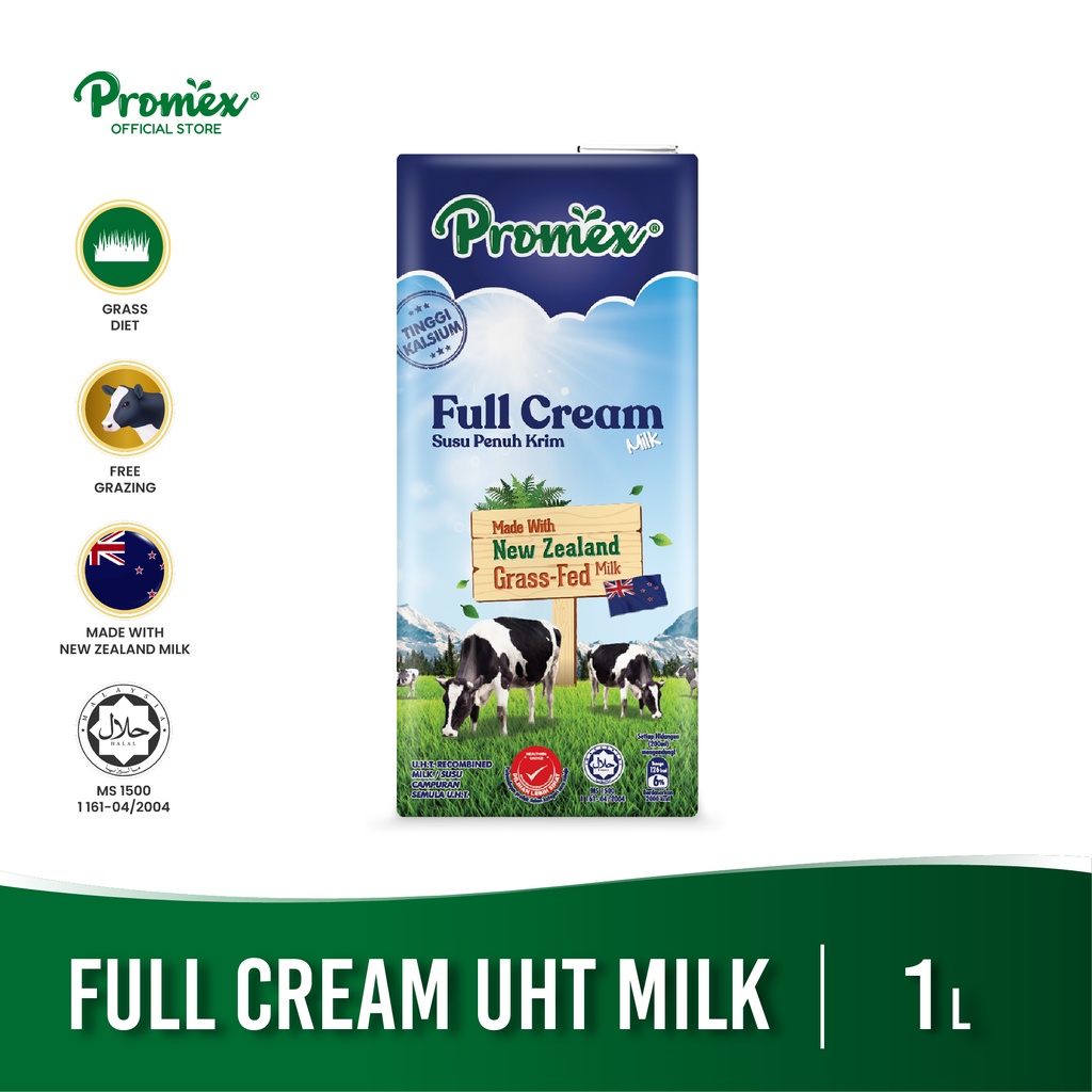 Promex Grass-fed UHT Full Cream Milk (1L) | Shopee Malaysia