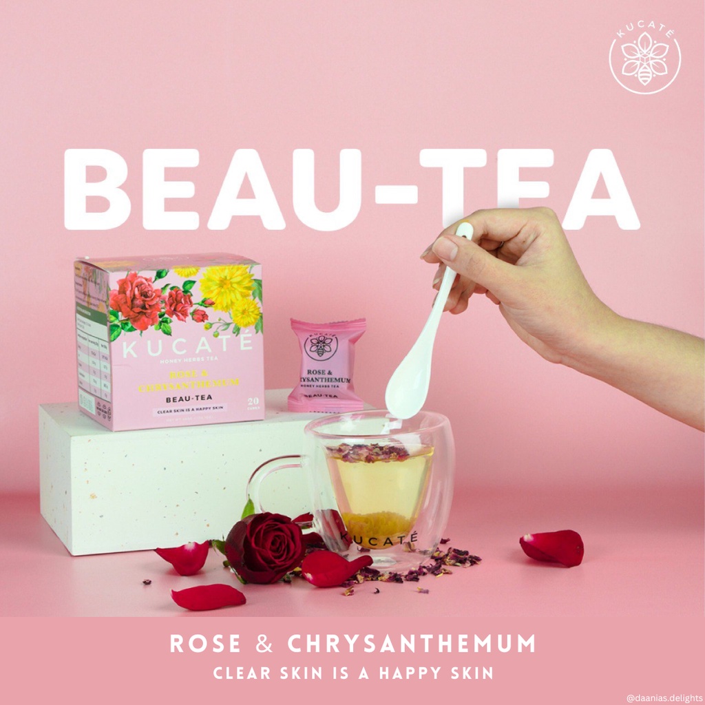 Kucate BEAU-TEA rose & chrysanthemum honey tea cubes | Trial packs ...