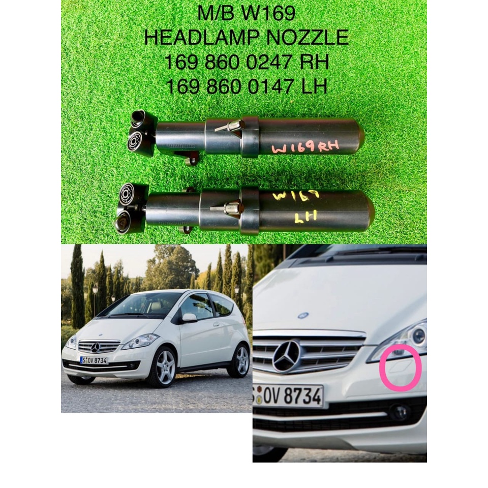 MERCEDES BENZ W169 A170 HEADLAMP NOZZLE | Shopee Malaysia