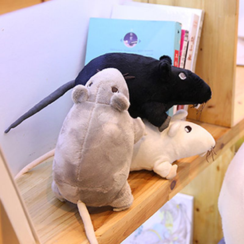And Soft Fluffy Rat Stuffed Animal 20cm Size For Easy Cuddling Handling ...