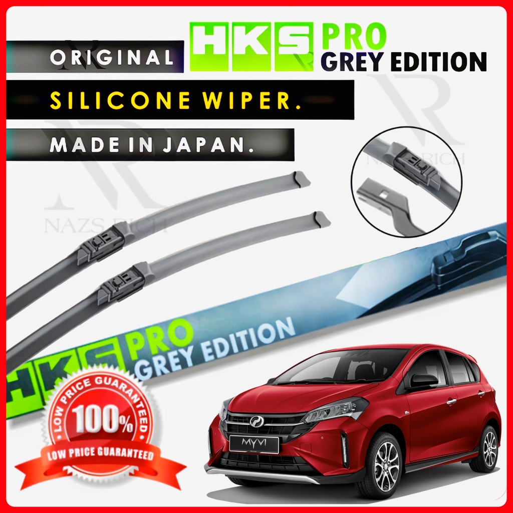 PERODUA MYVI MG3 Wiper Silicone HKS PRO Original 1 Pair Size (22"/16 ...
