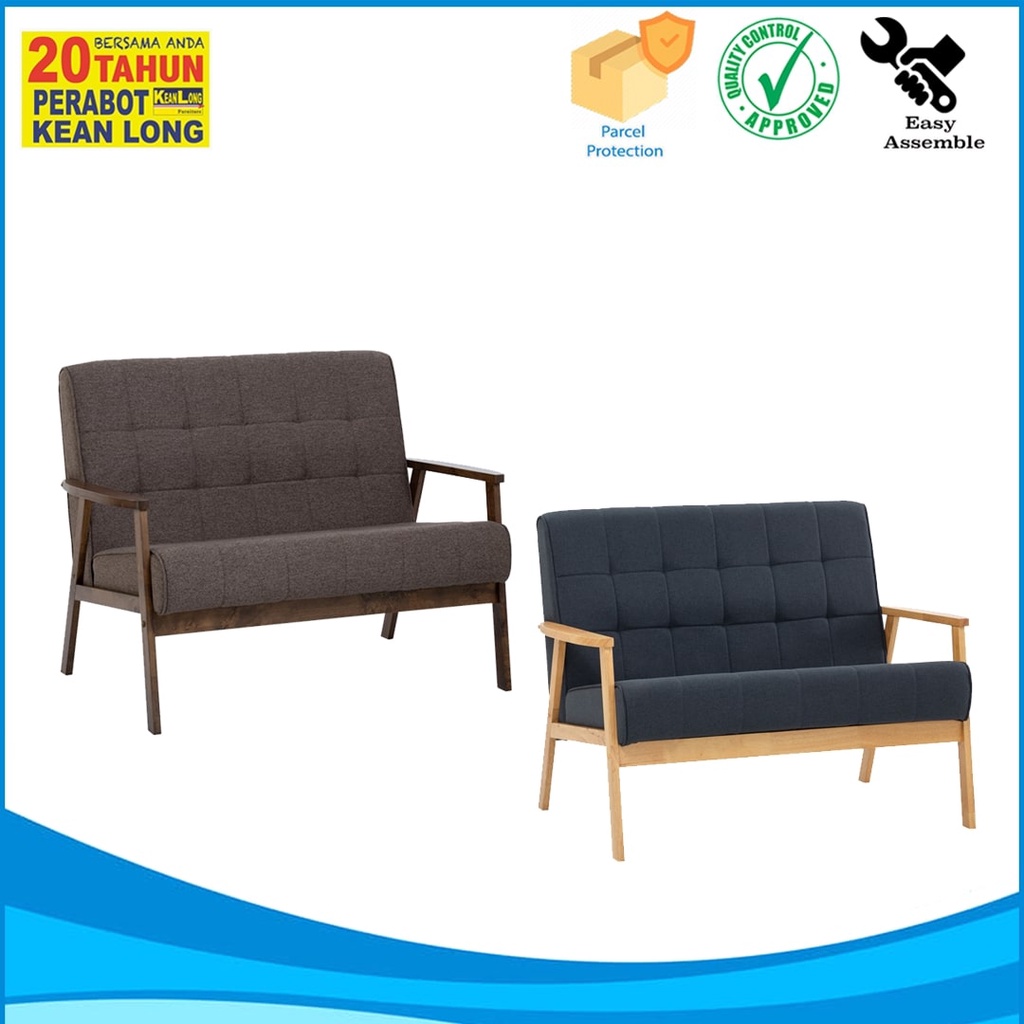 KLSB Sofa Settee / Sofa Kayu Solid / Sofa 2 seater / Solid Wood Sofa ...