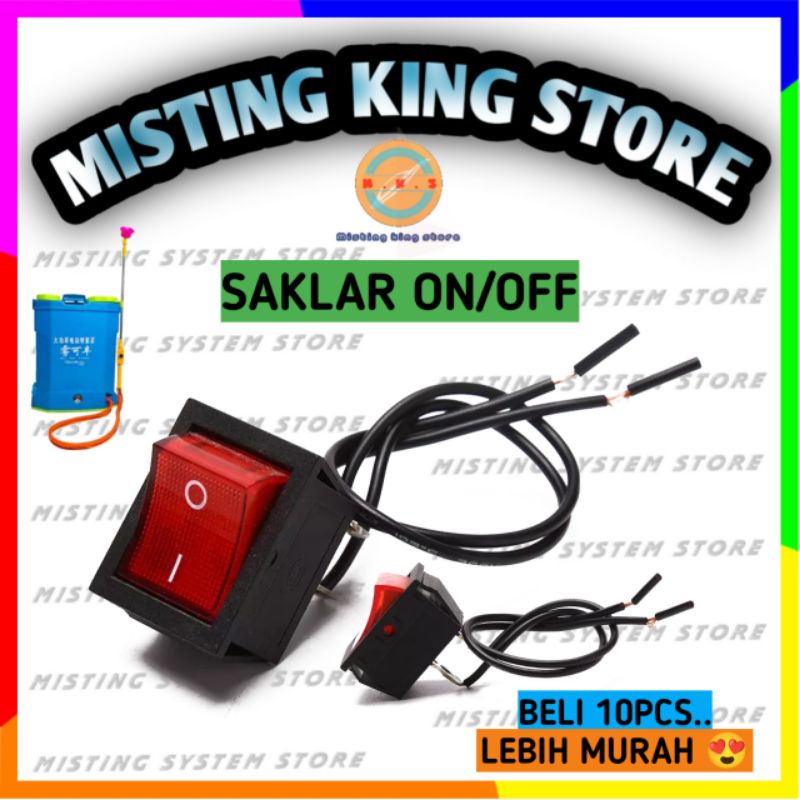 MESIN Switch / ELECTRIC SPRAYER ON OFF SWITCH / KNAPSACK CARRYING TANK ...