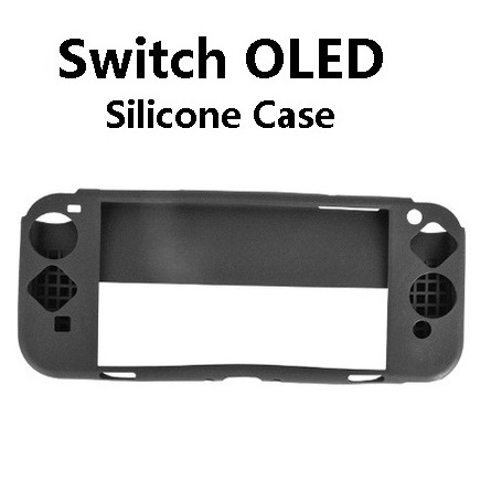 NS Switch OLED Silicone Case Game Controller Handle Soft Protective ...