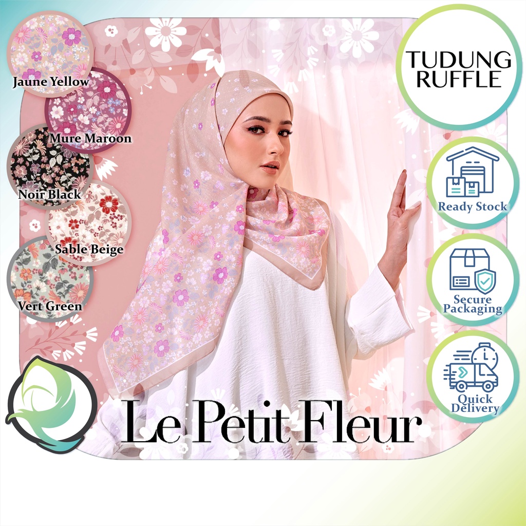 TUDUNG RUFFLE Tudung TR Le Petit Fleur / Nusantara / Baba Nyonya Cotton ...