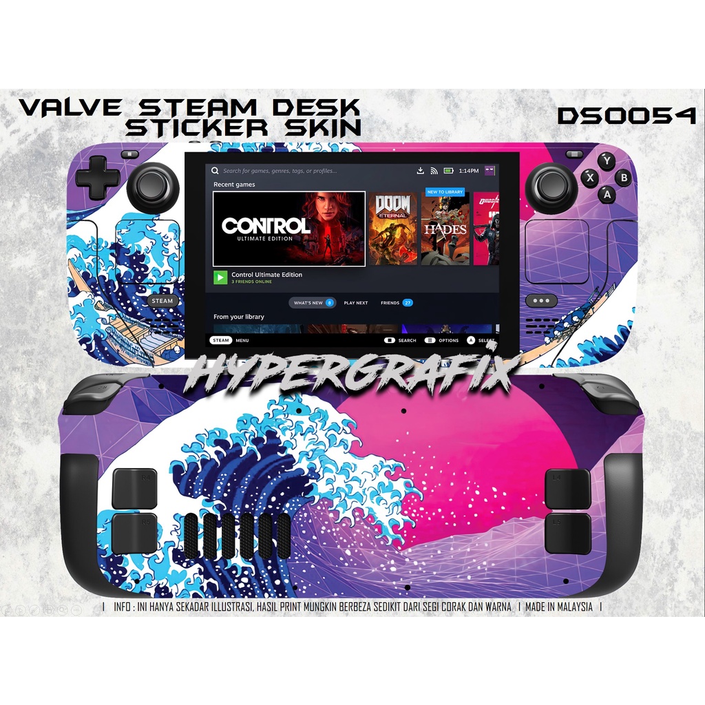 Steam Deck Sticker Skin 0054 | Shopee Malaysia