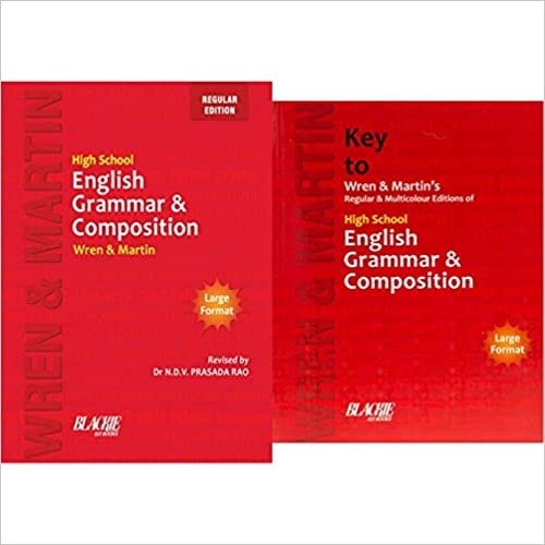 HIGH SCHOOL ENGLISH GRAMMAR & COMPOSITION BY WREN & MARTIN (LARGE FORMAT) WITH KEY COMBO ...