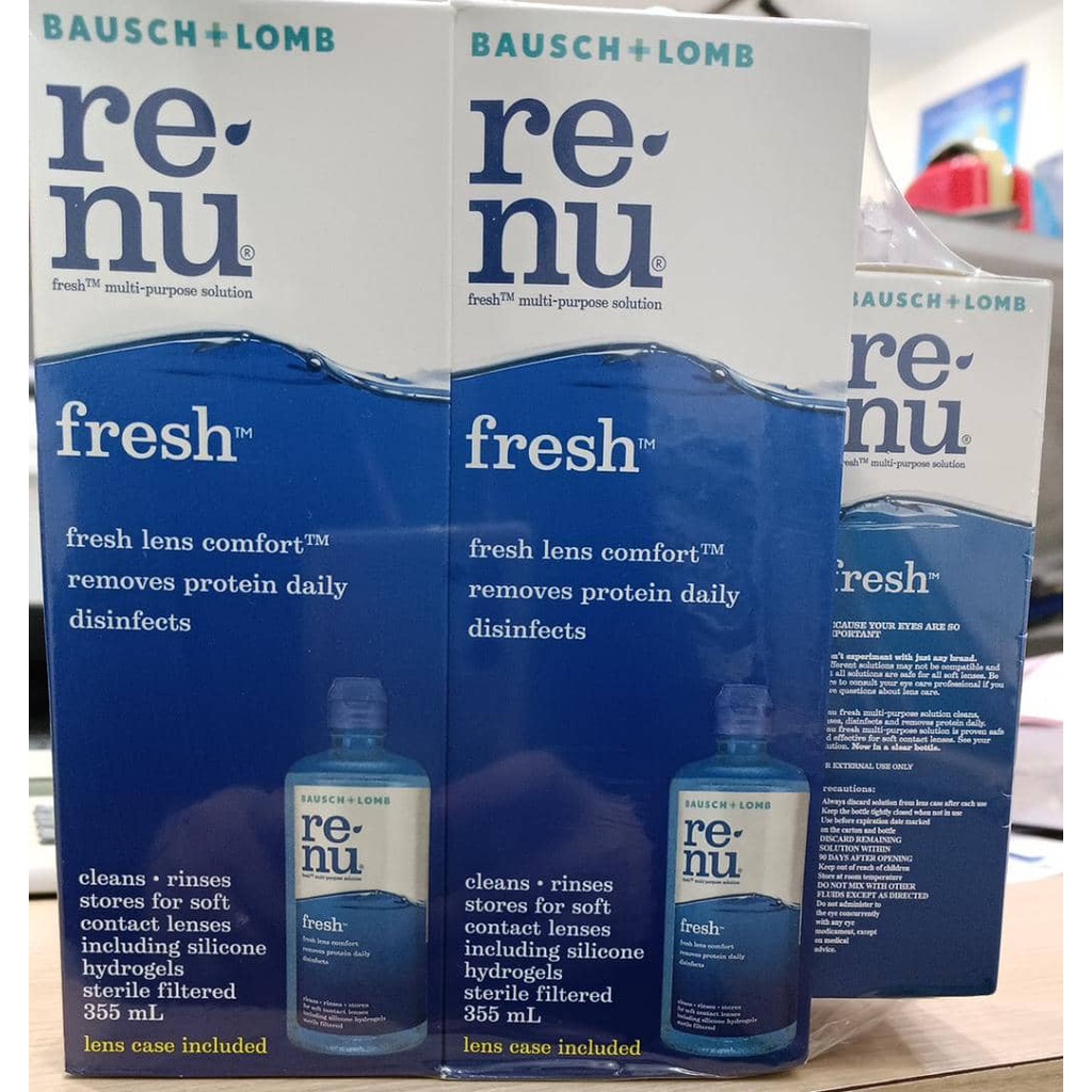 B+L Renu Fresh 355ml twin pack + free 60ml (exp: 10/2025) | Shopee Malaysia