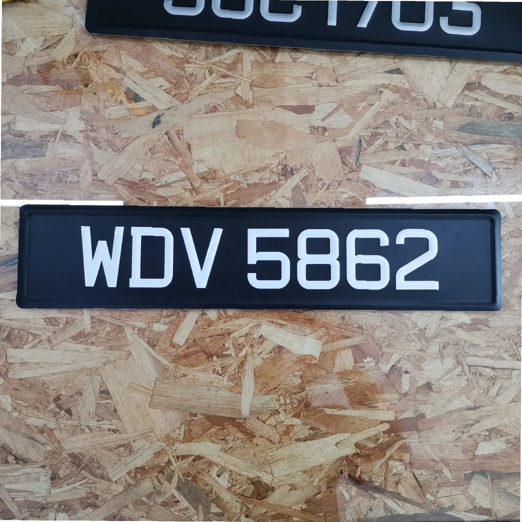 Singapore Design Nombor Plate Besi Aluminum Papan Kereta No Plate Besi ...