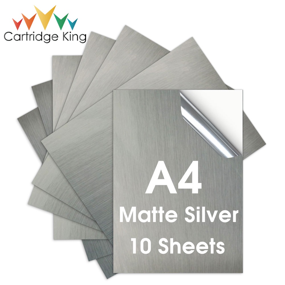 PVC Vinyl Sticker Paper Sheet A4 Size 210mm x 297mm - 10 Sheets, InkJet ...