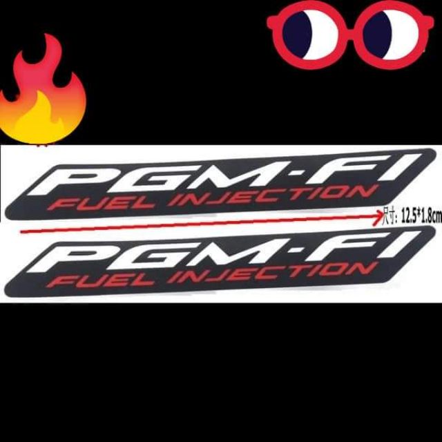 STICKER PGM-FI 12.5 x 1.8cm | Shopee Malaysia