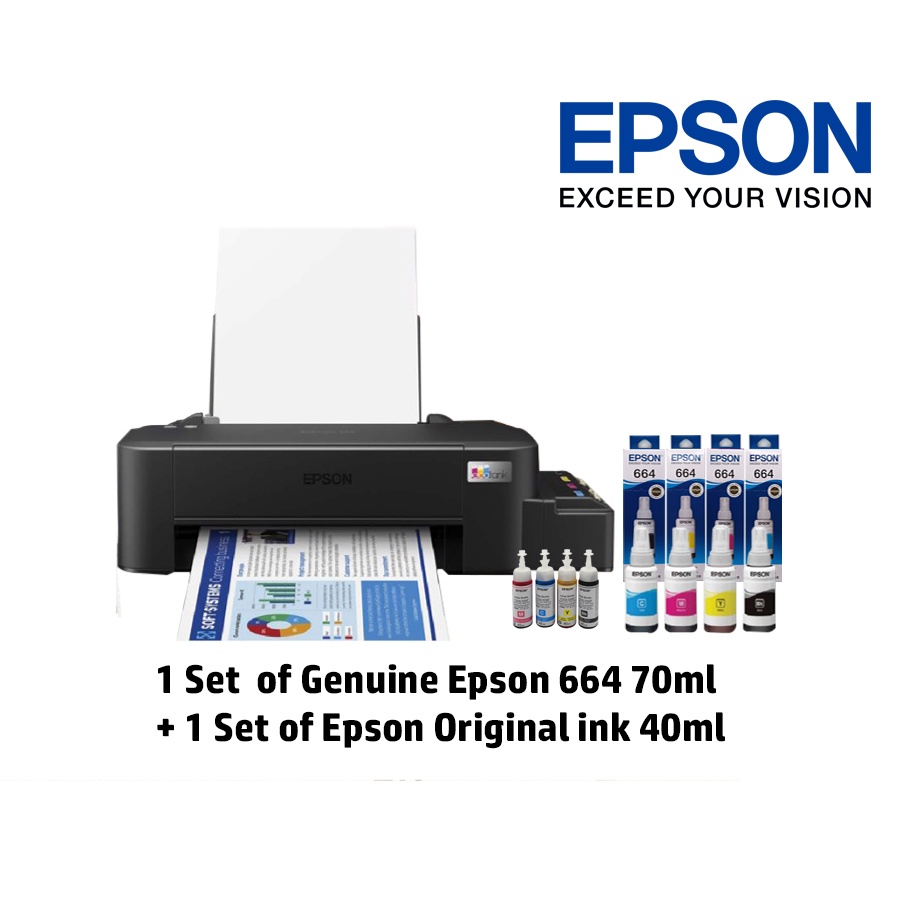 Epson EcoTank L121 A4 Ink Tank Printer (Superb Savings & Page Yield) | Shopee Malaysia