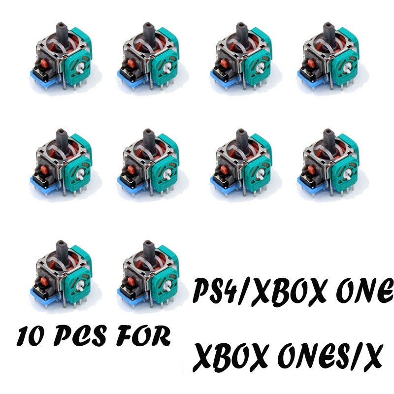 10Pcs Replacement 3D Rocker Analog Joystick Sensor Module Potentiometer for Ps4 /pro Slim Xbox ...