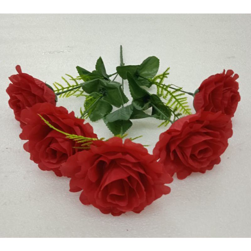 ***Ready Stock***RS39 Rose x5, Bunga Ros Besar, Hiasan Pelamin, Hiasan ...