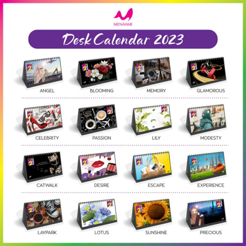 Desk Calendar 2023 | Table Calendar 2023 | Hard Cover | Shopee Malaysia