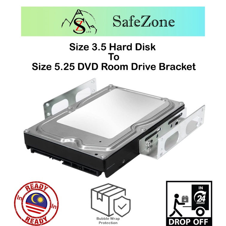 3.5 Hard Disk to 5.25 Inch Drive Bracket, 3.5 Hard Disk to 5.25 DVD ...