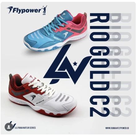 Original Flypower RIO GOLD C2 Badminton Shoes / RIOGOLD C2 | Shopee ...