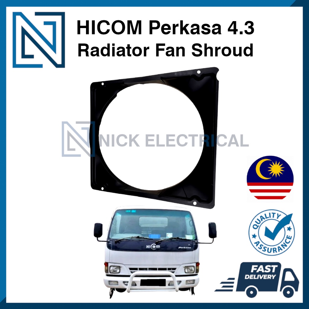 (1 PC) ISUZU NPR NKR, HICOM 4.3 MTB170 4HF1 4HG1 Radiator Fan Shroud ...