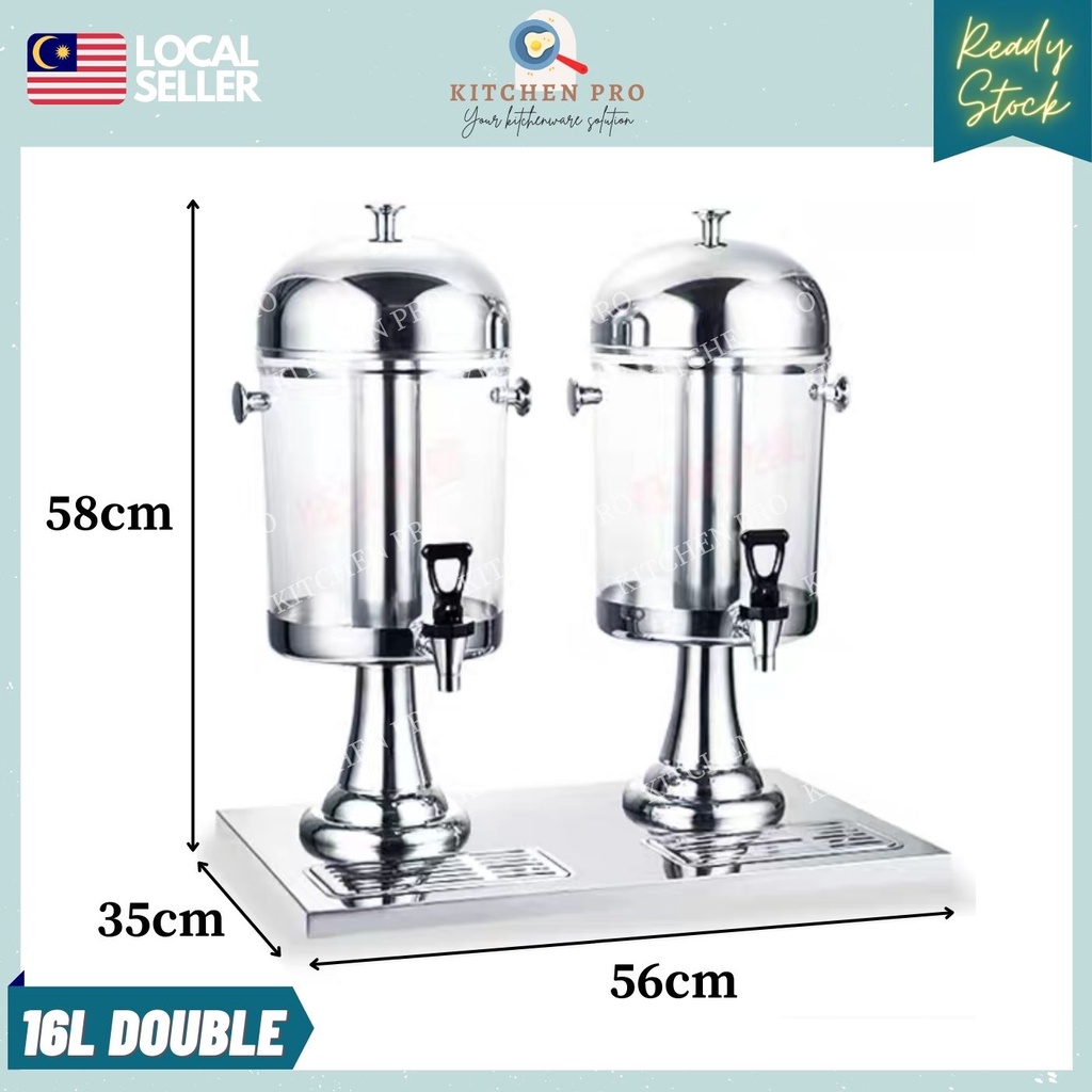𝐊𝐈𝐓𝐂𝐇𝐄𝐍 𝐏𝐑𝐎 | Beverage Dispenser With Stand / 8L Single/16L Double ...