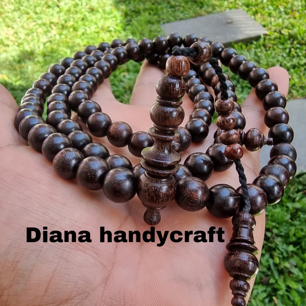 KAYU Tasbih Galih Asem Super 10mm / Tasbih Wood Gali Asem original die ...