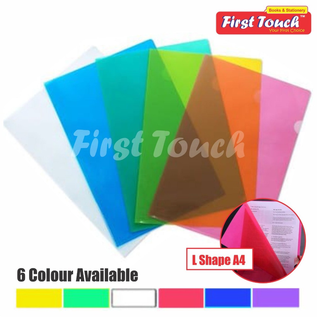 Clear Folder A4 PVC Document Clear Holder L Shape / C Shape / U Shape Folder Colour Office Fail ...