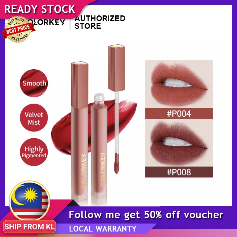 Colorkey Lip Gloss Cream Velvet Soft Texture Moisturizing Lip Makeup 2g ...