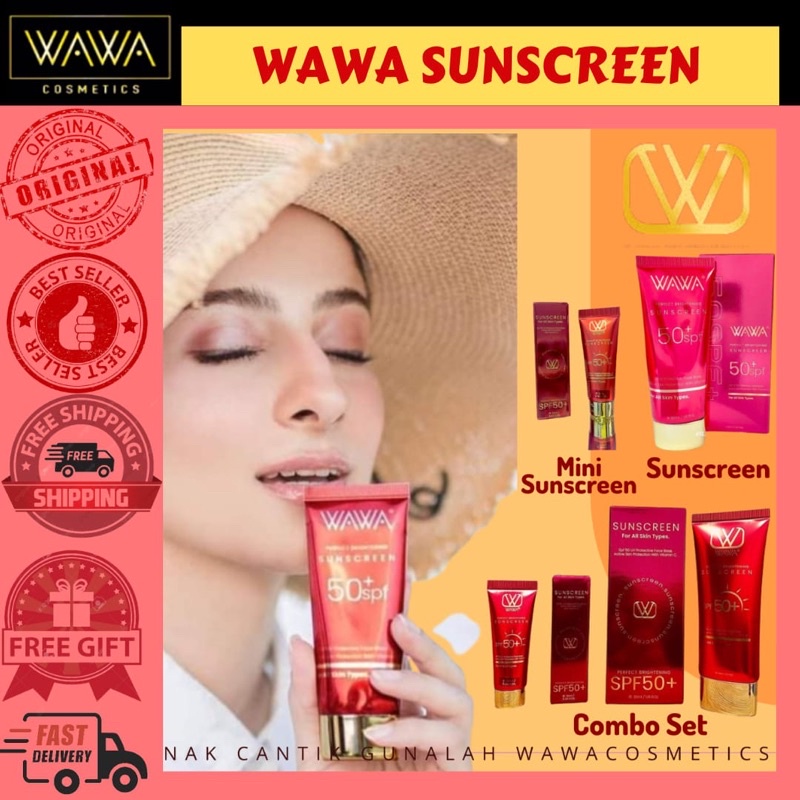 ‼️🔥𝐇𝐎𝐓 𝐈𝐓𝐄𝐌🔥‼️ WAWA SUNSCREEN FACE| SUNSCREEN SPF 50 UV LIGHT ...