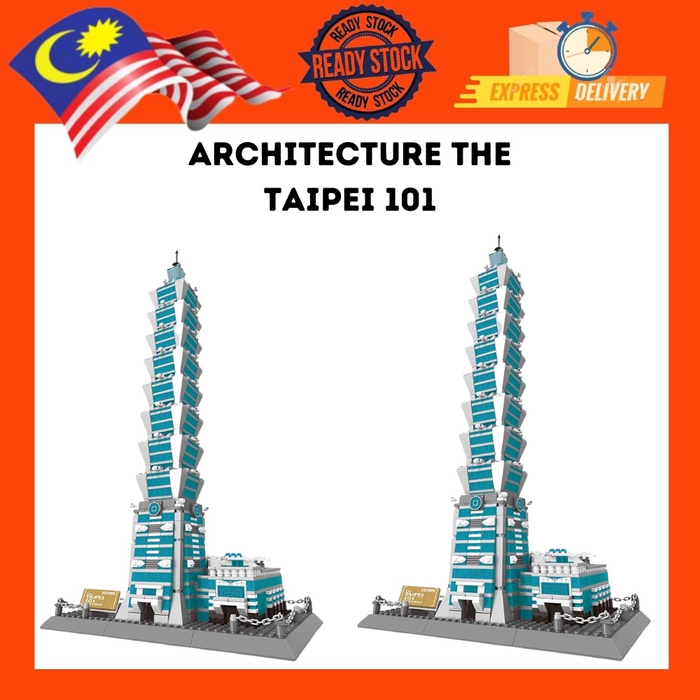Wange World's Famous Architecture Building Blocks The Taipei 101 Model ...